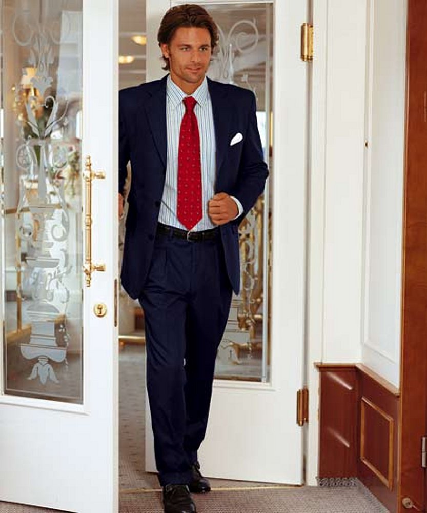 Baumwoll-Hose mit Bundfalten | Daniels & Korff